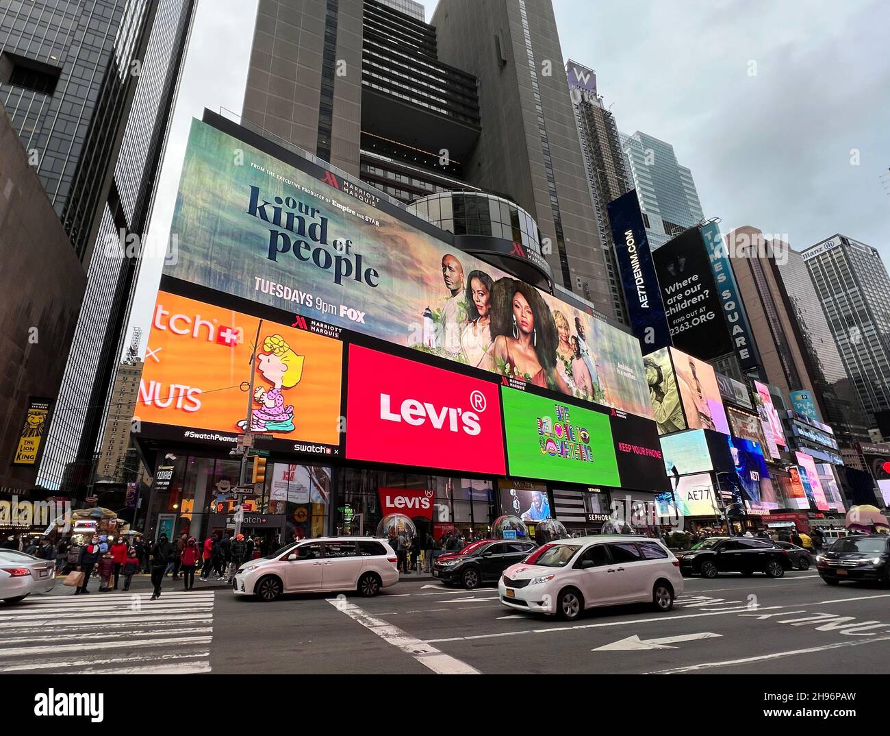 Billboards in Times Square in midtown Manhattan, New York City Stock ...