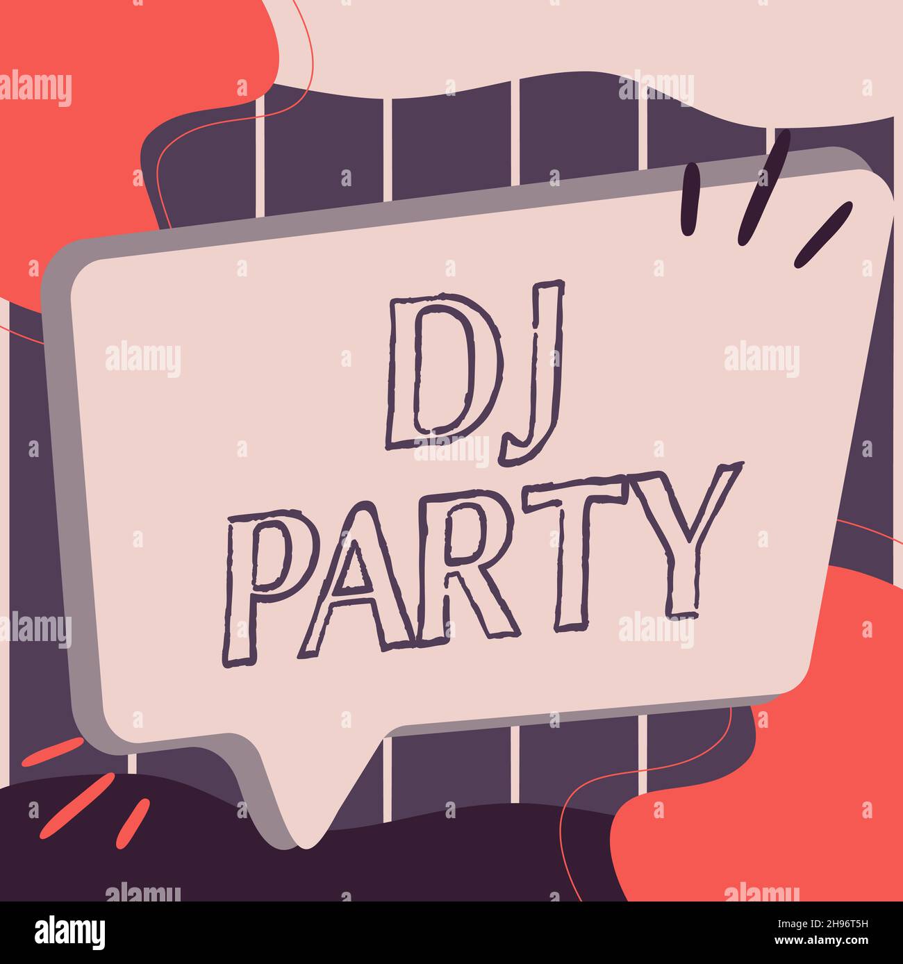 Conceptual display Dj Party. Business idea person who introduces and ...