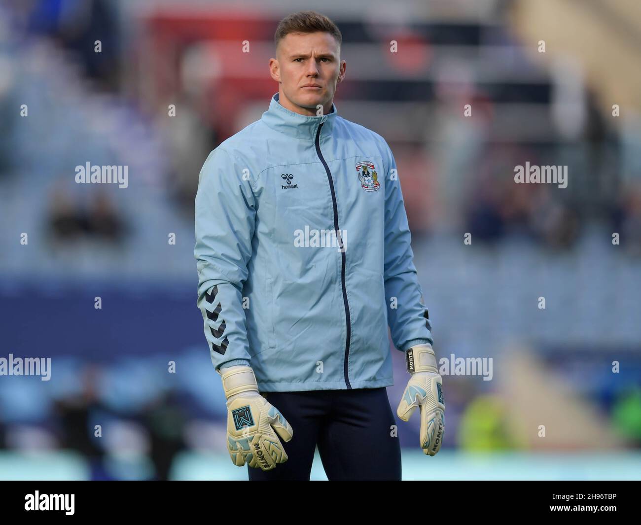 Simon Moore #1 of Coventry City during warmup Stock Photo - Alamy