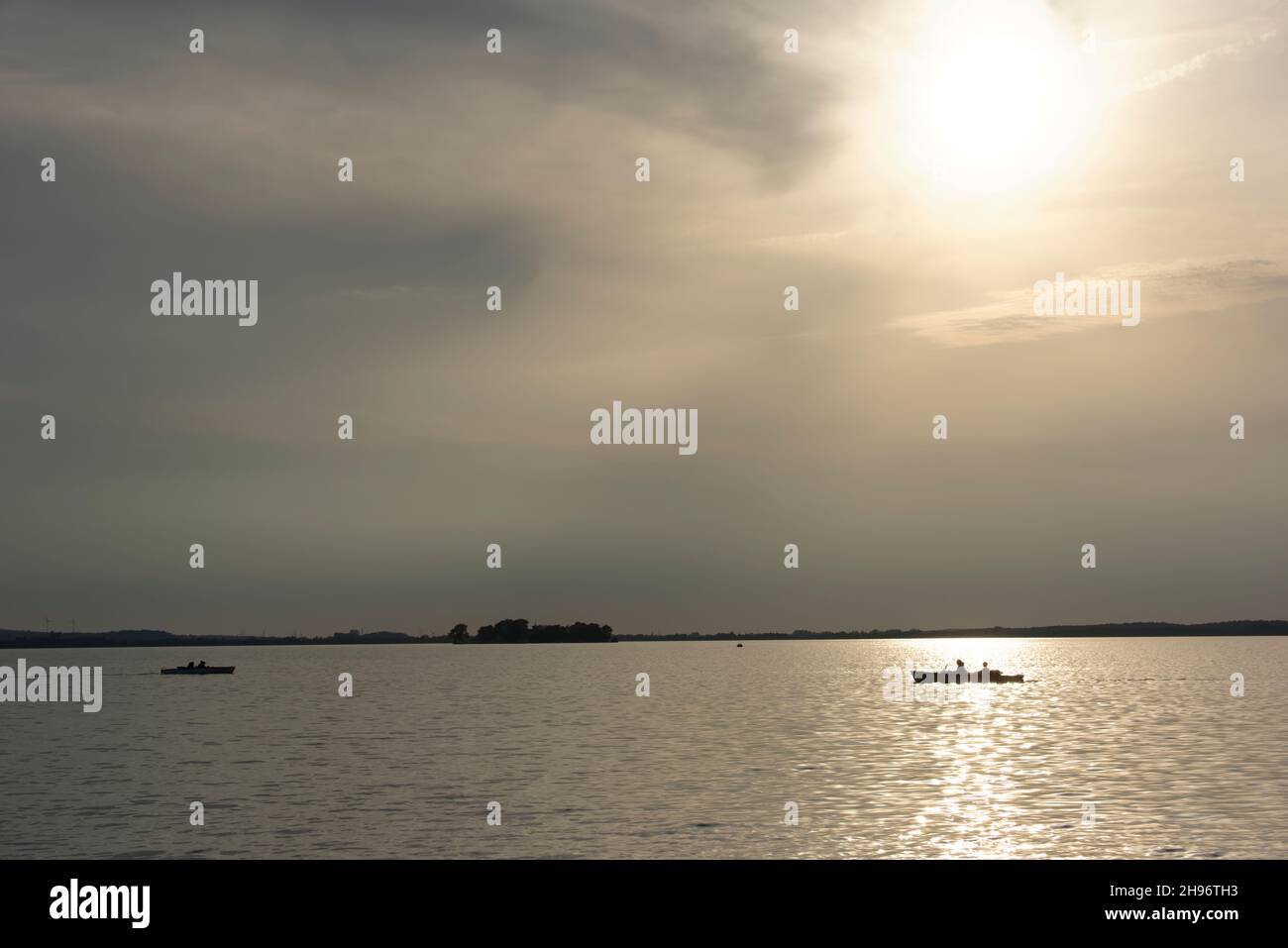 Sunset at Steinhuder Meer ,Hannover ,Germany .Steinhuder Meer Nature ...