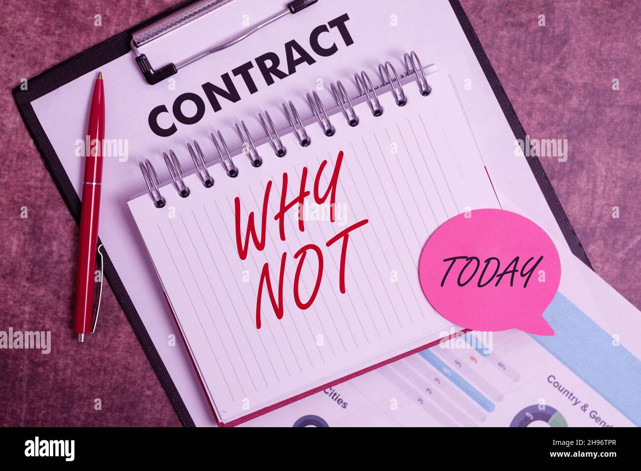 Text caption presenting Why Not. Business idea used to make a ...