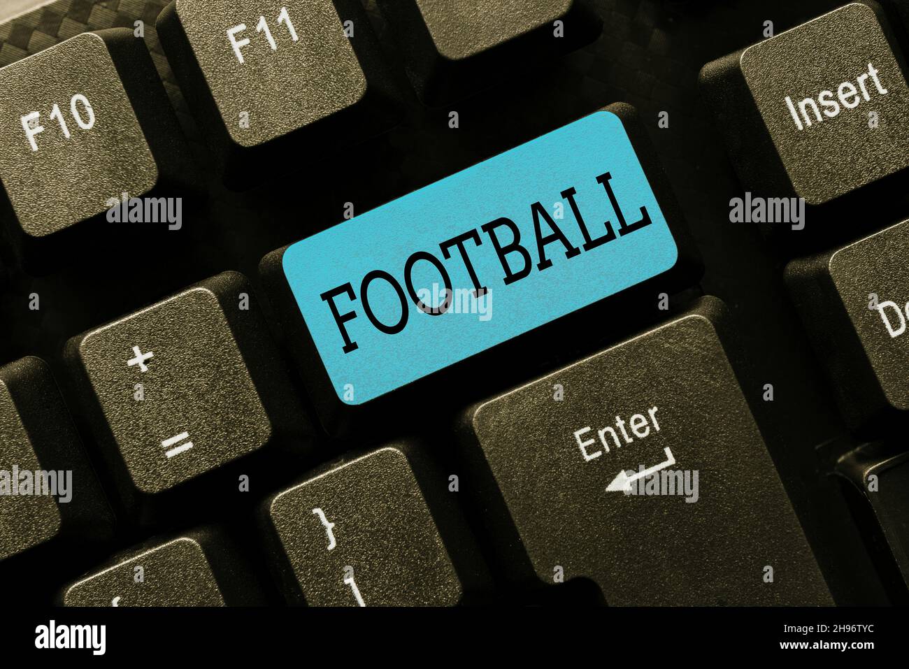 Handwriting text Football. Conceptual photo any of various forms of ...