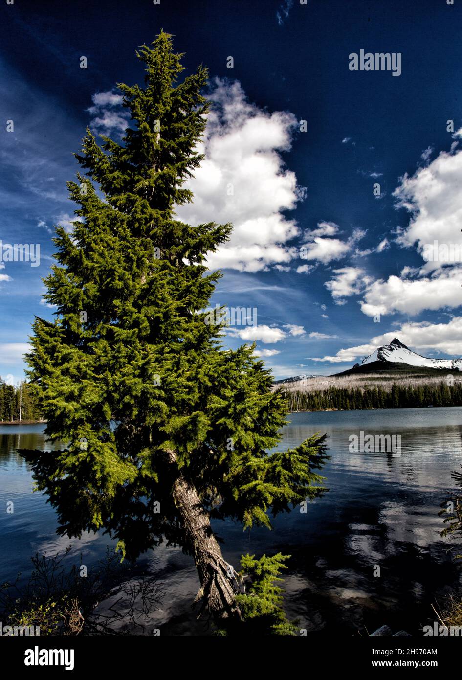 Big Lake and Mt Washington Stock Photo - Alamy