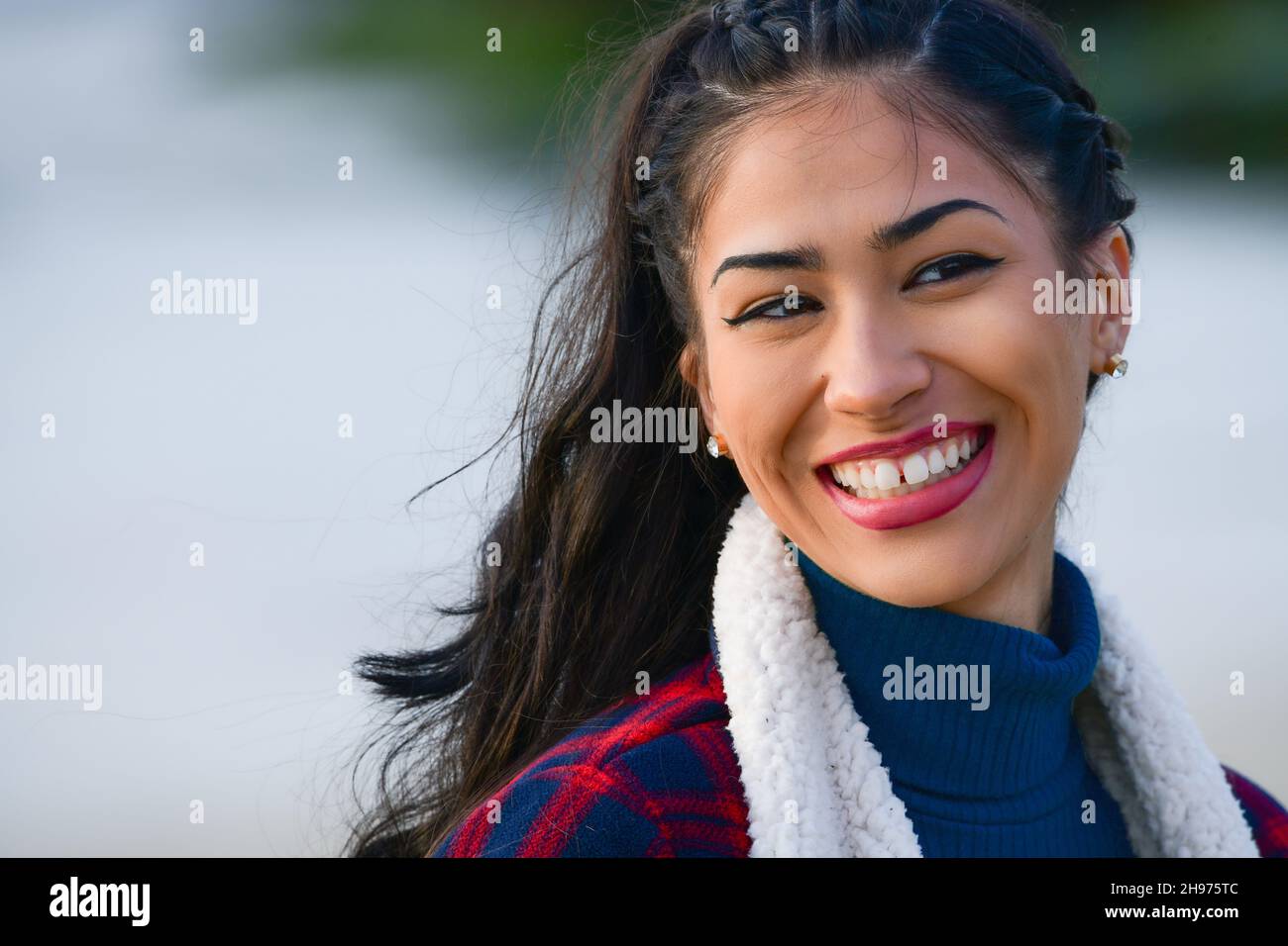 Beautiful Young Woman on the Beach in California Stock Photo - Alamy
