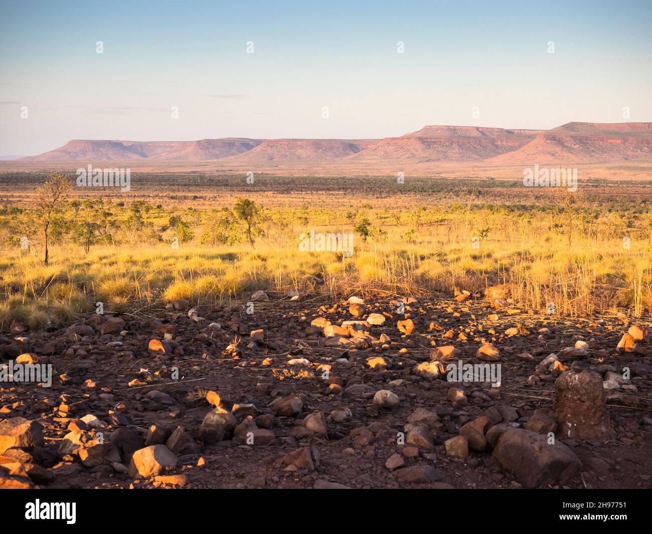 Cockburn Ranges from the Gibb RIver Road, East Kimberley Stock Photo ...