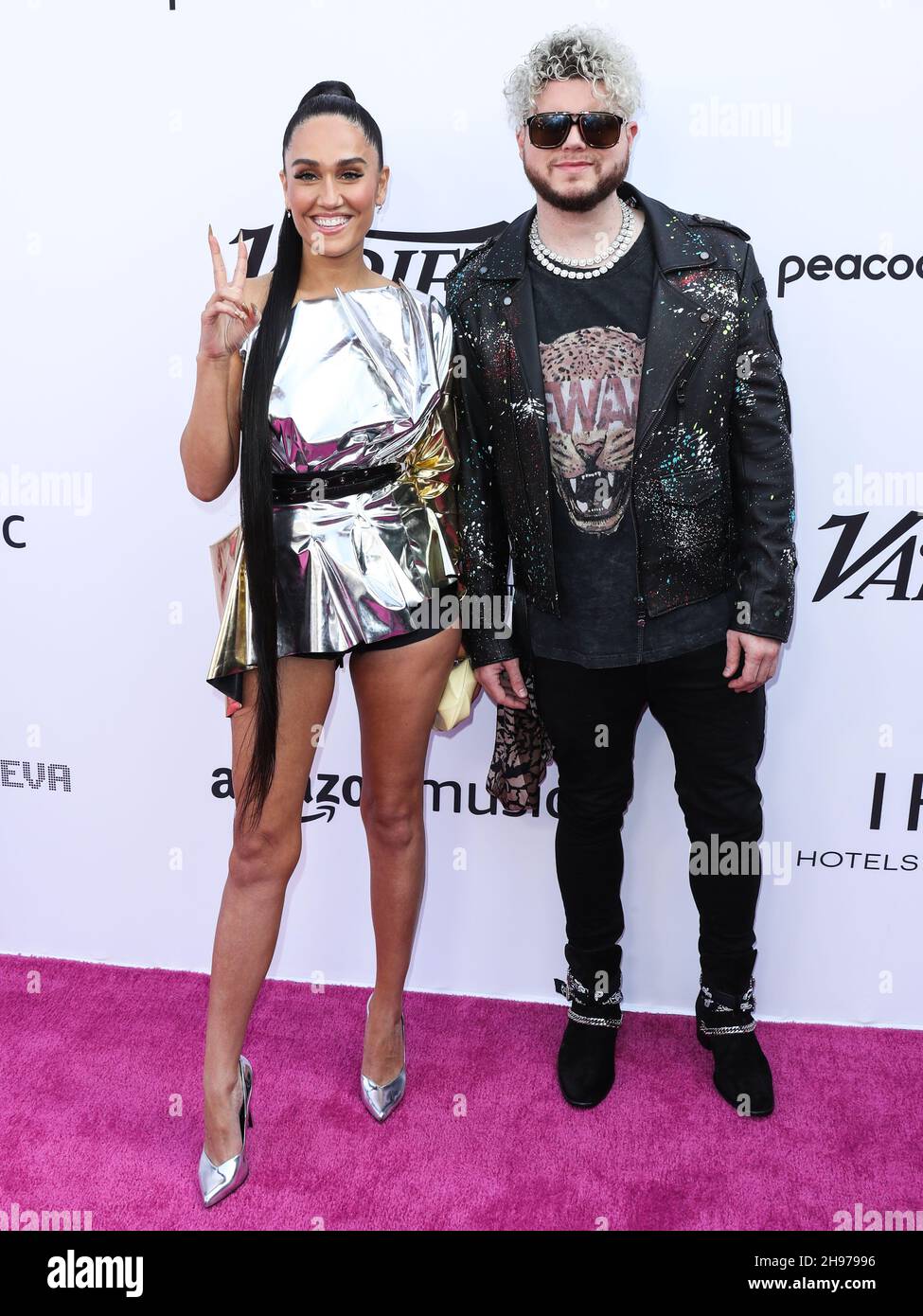 LOS ANGELES, CALIFORNIA, USA - DECEMBER 04: Singer Jenna Andrews and ...