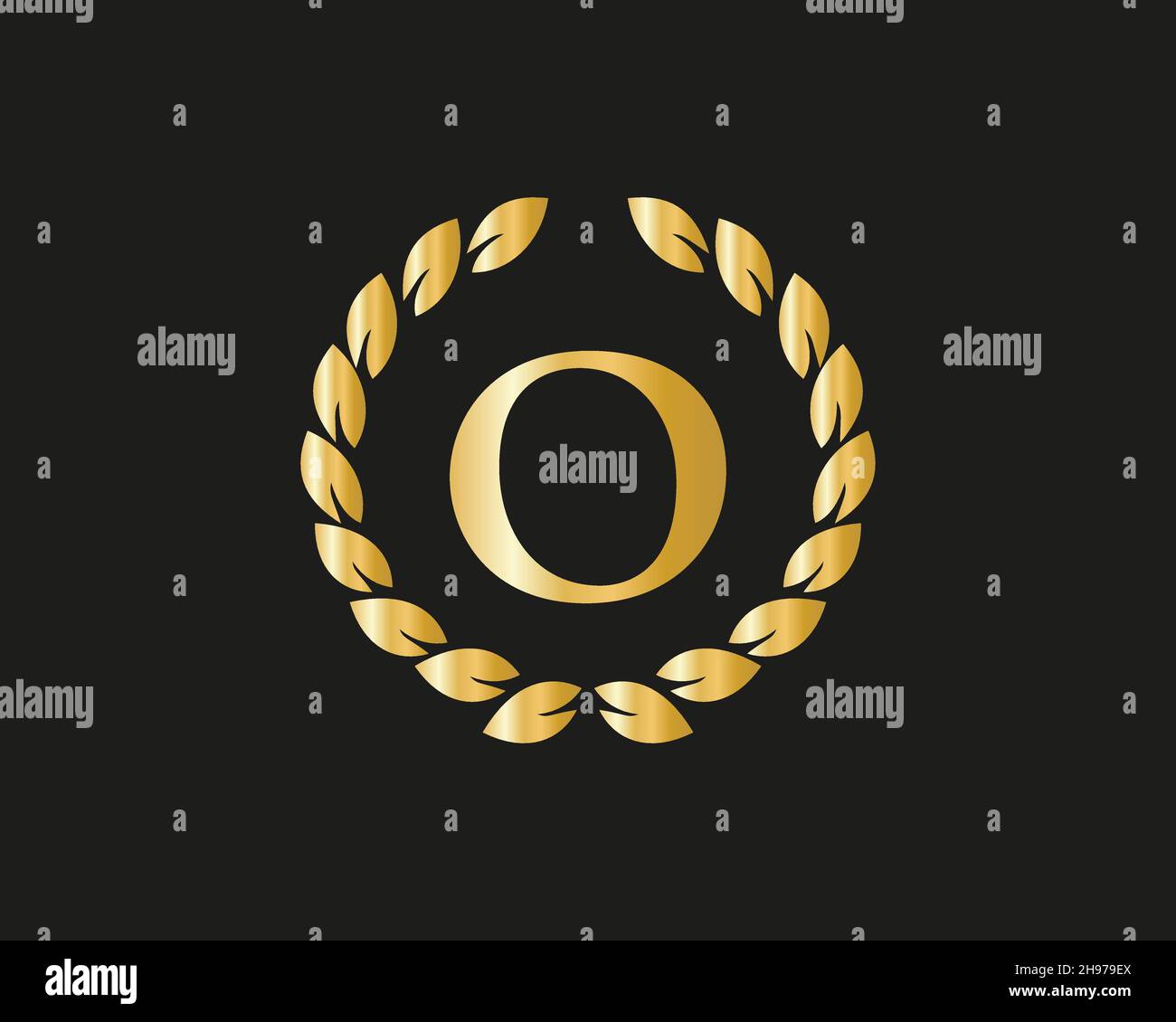 Initial letter O logo with Luxurious Concept. O Luxury Logo template in ...