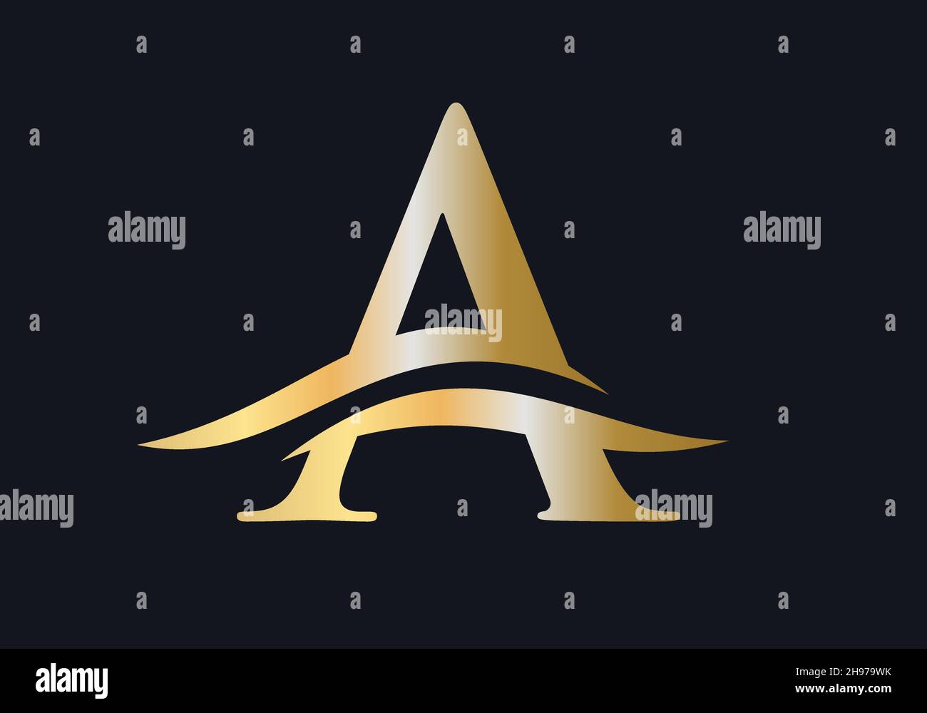 Elegant and stylish A logo design for your company. A letter logo. A ...