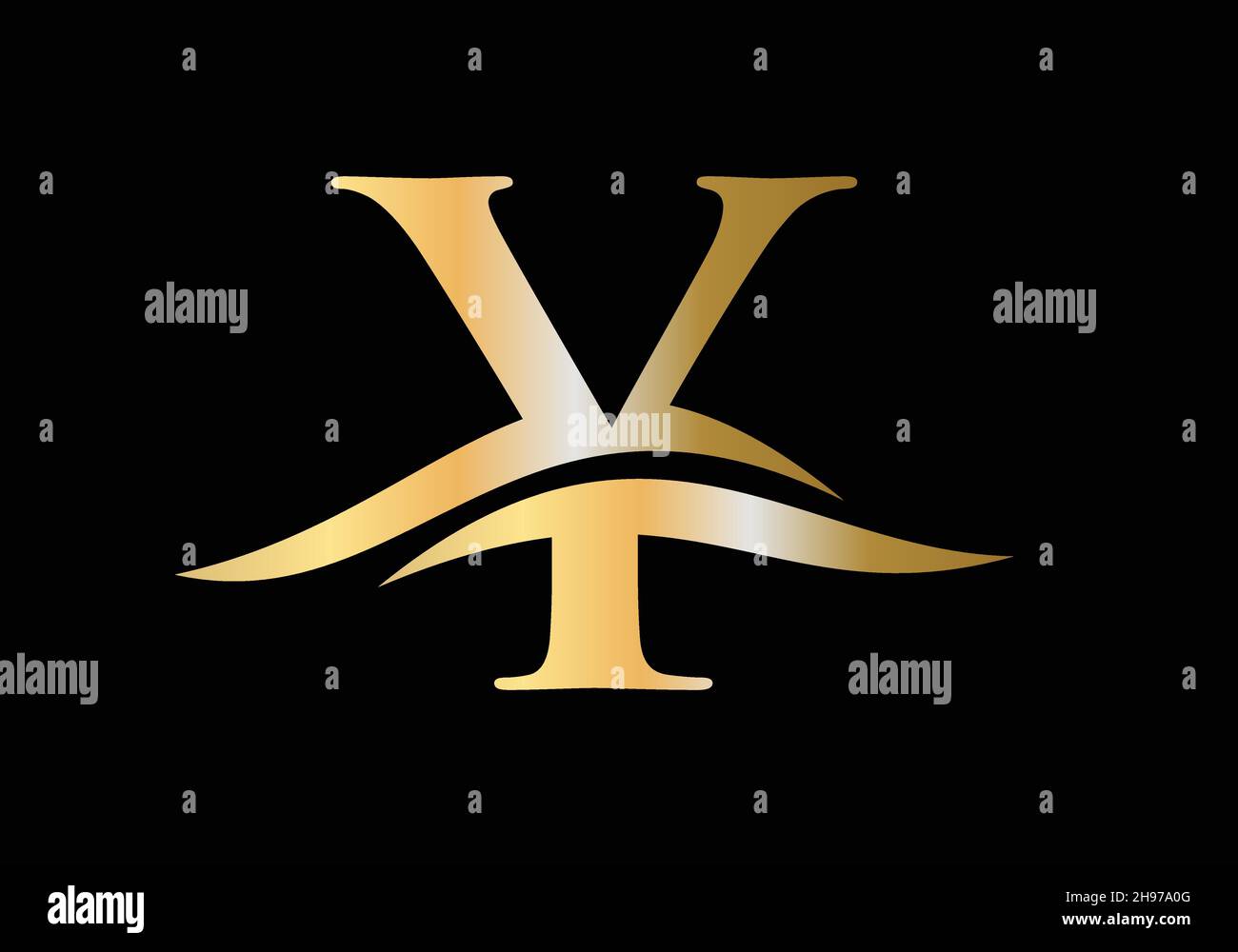Water Wave Y Logo Vector. Swoosh Letter Y Logo Design for business and ...