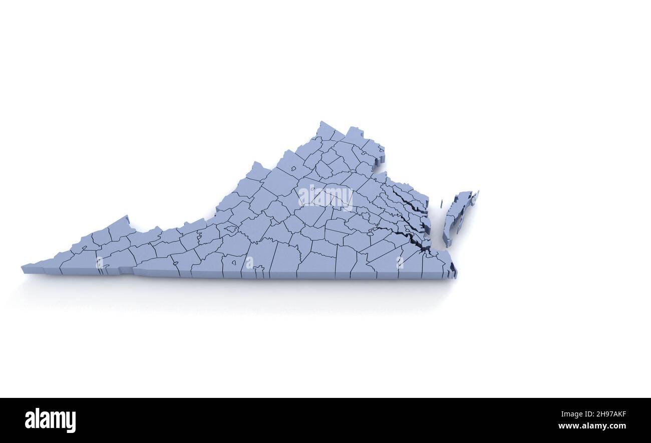 Virginia State Outline Vector