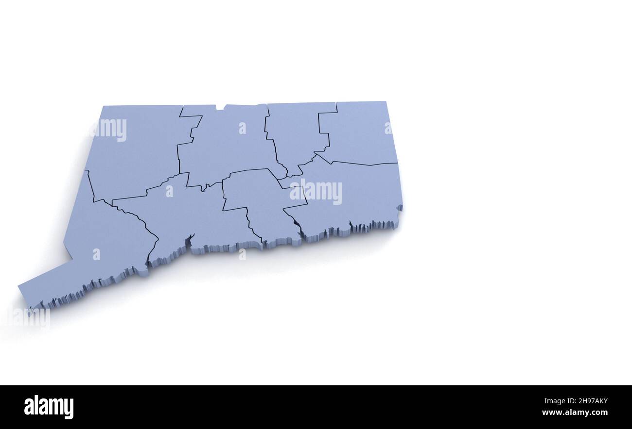 Connecticut map geography hi-res stock photography and images - Alamy