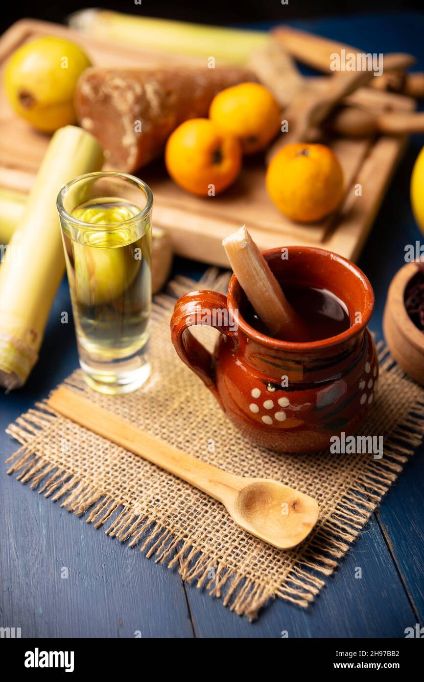 Ponche de Frutas. Christmas fruit punch is an infusion that is consumed ...