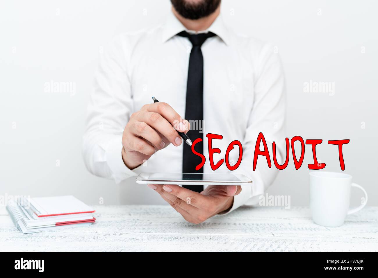 Writing displaying text Seo Audit. Internet Concept Search Engine ...