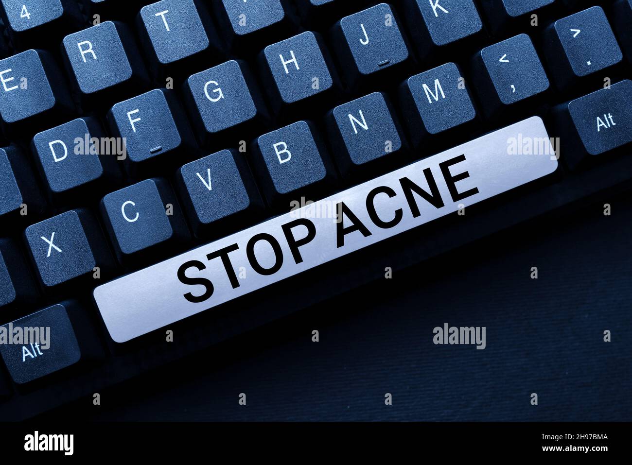 Sign displaying Stop Acne. Business concept control the occurrence of ...