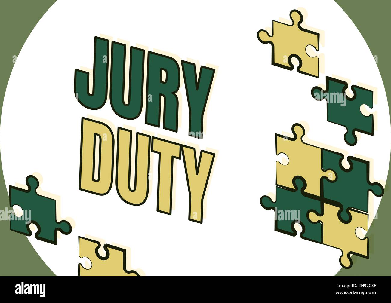 Inspiration showing sign Jury Duty. Business concept obligation or a ...