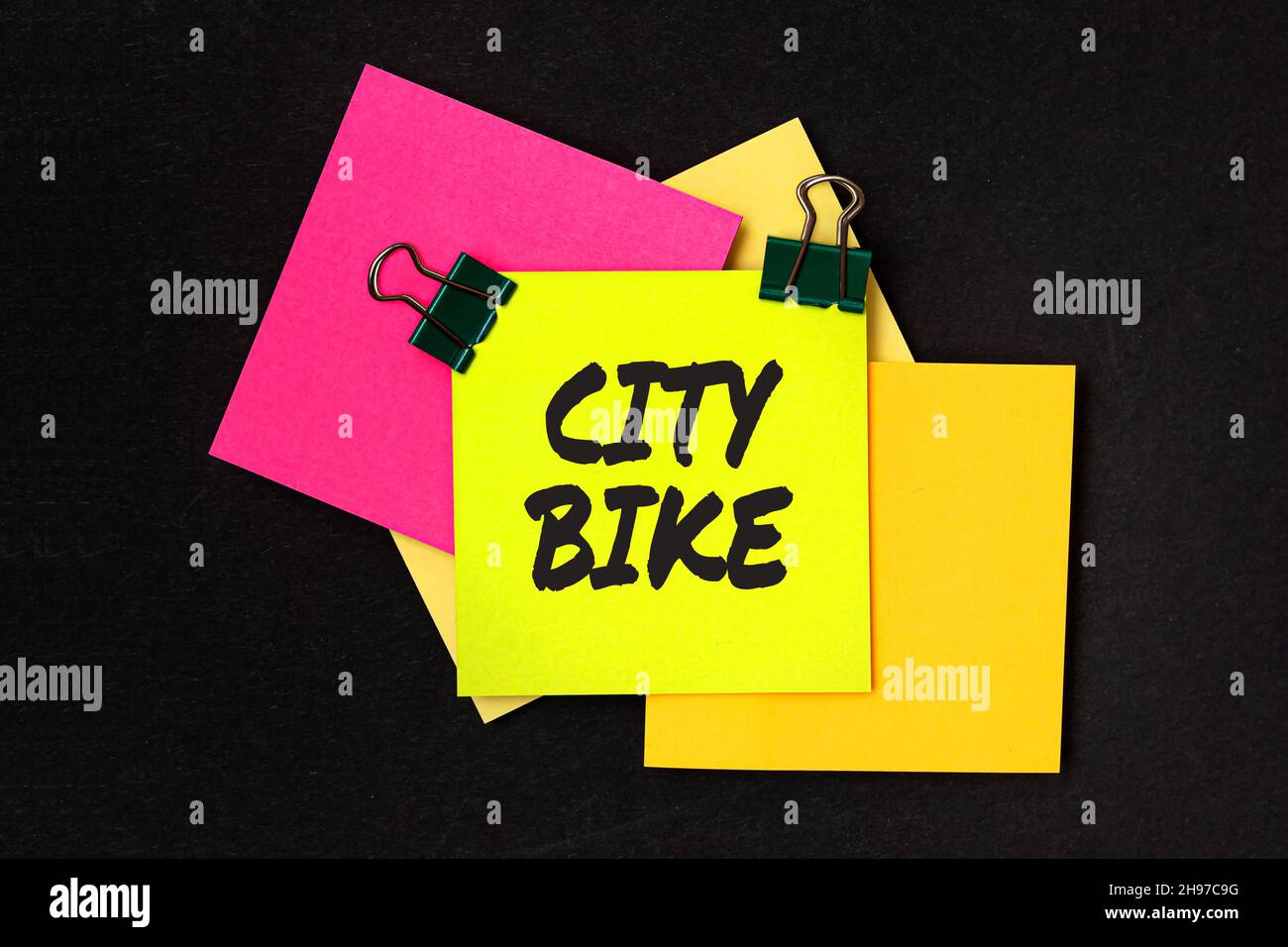 Hand writing sign City Bike. Business overview designed for regular ...