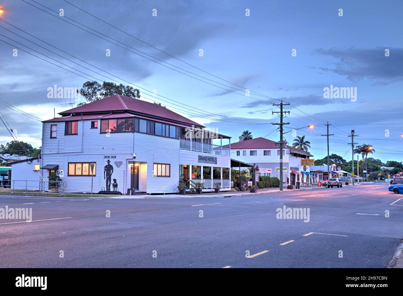 Grand Hotel built in 1888 William Street Howard Fraser Coast Queensland ...