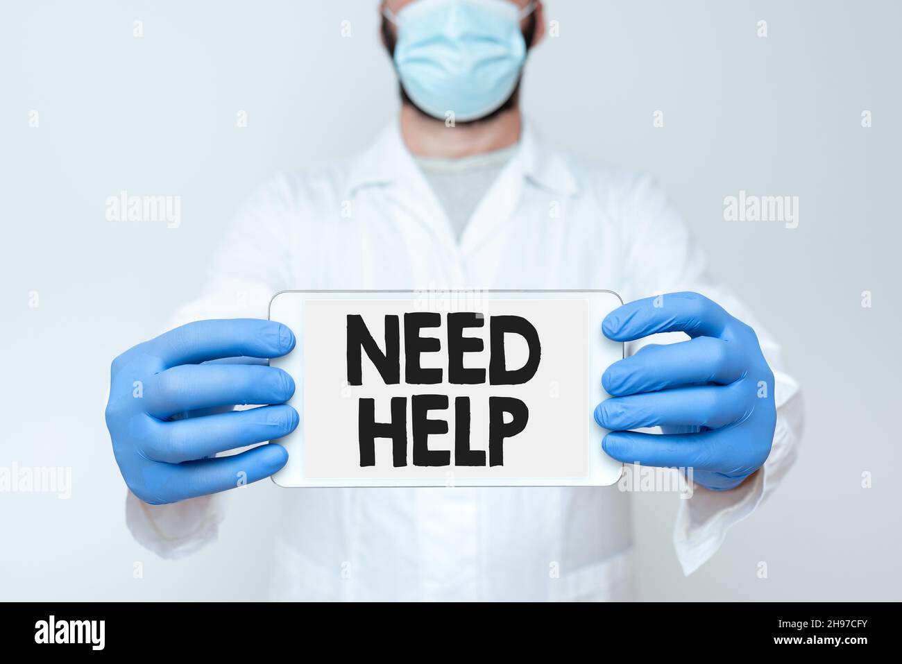 Hand writing sign Need Help. Conceptual photo When someone is under ...