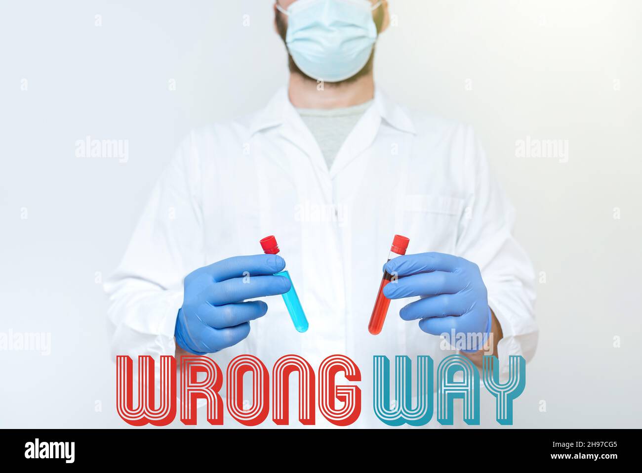 Handwriting text Wrong Way. Business approach taking an unsuitable or ...