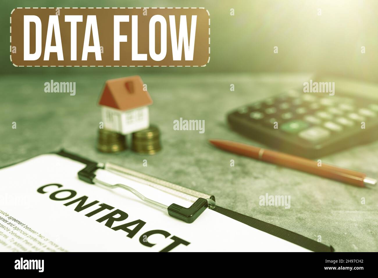Text Caption Presenting Data Flow Business Approach The Movement Of Data Through A System