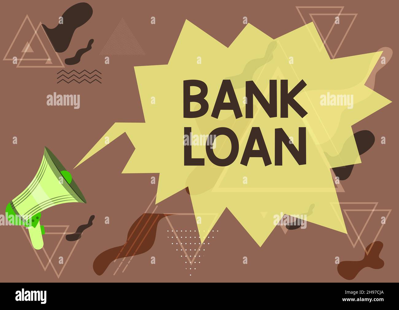 Hand writing sign Bank Loan. Business showcase an amount of money ...