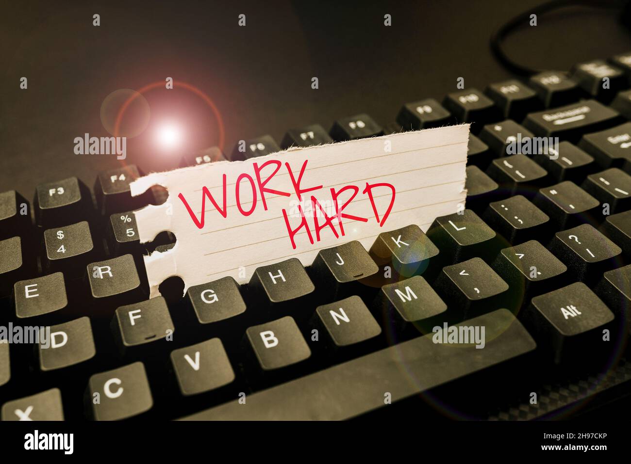 Conceptual display Work Hard. Word Written on Laboring that puts effort ...