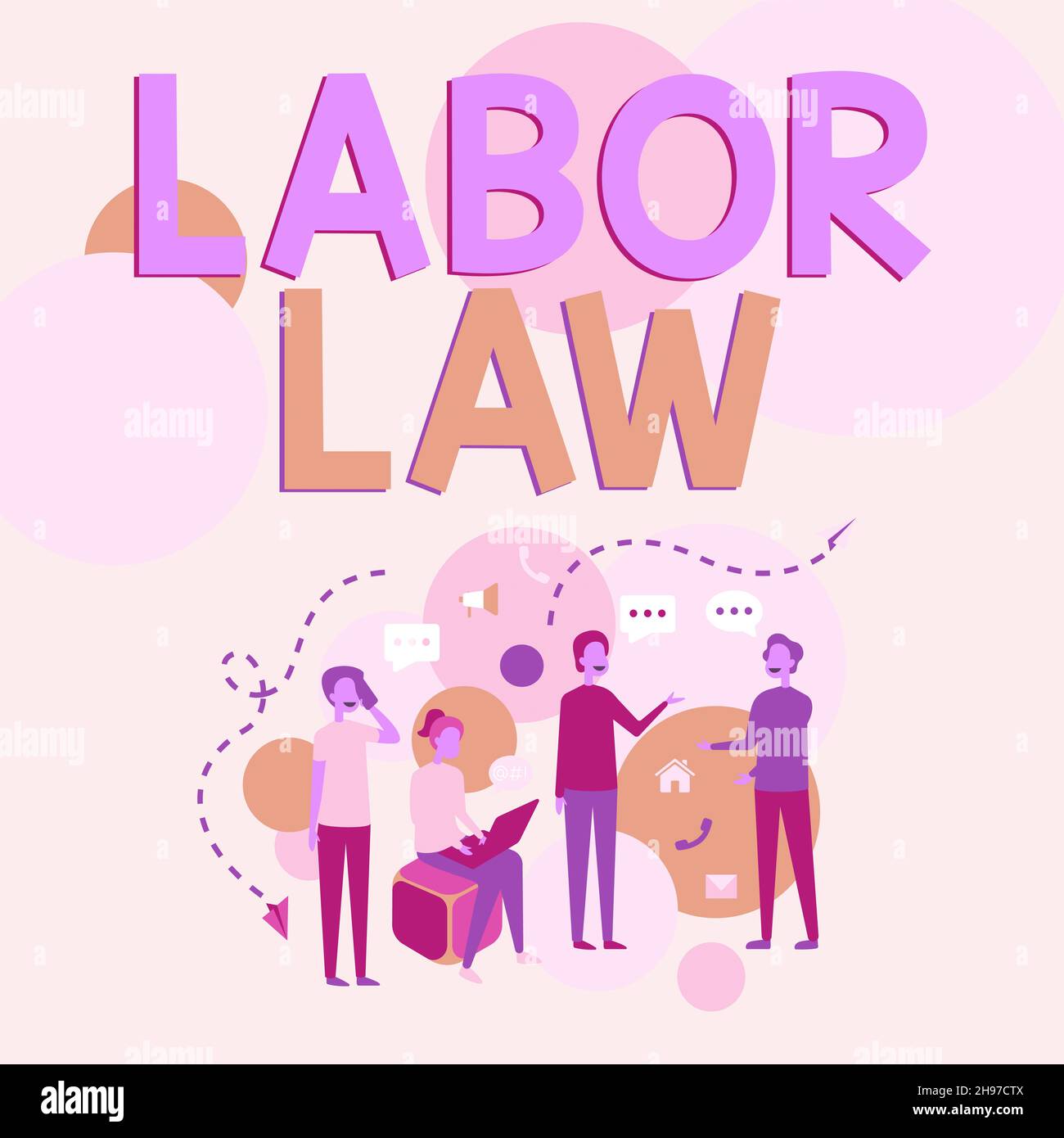 Text sign showing Labor Law. Business idea rules relating to rights and ...