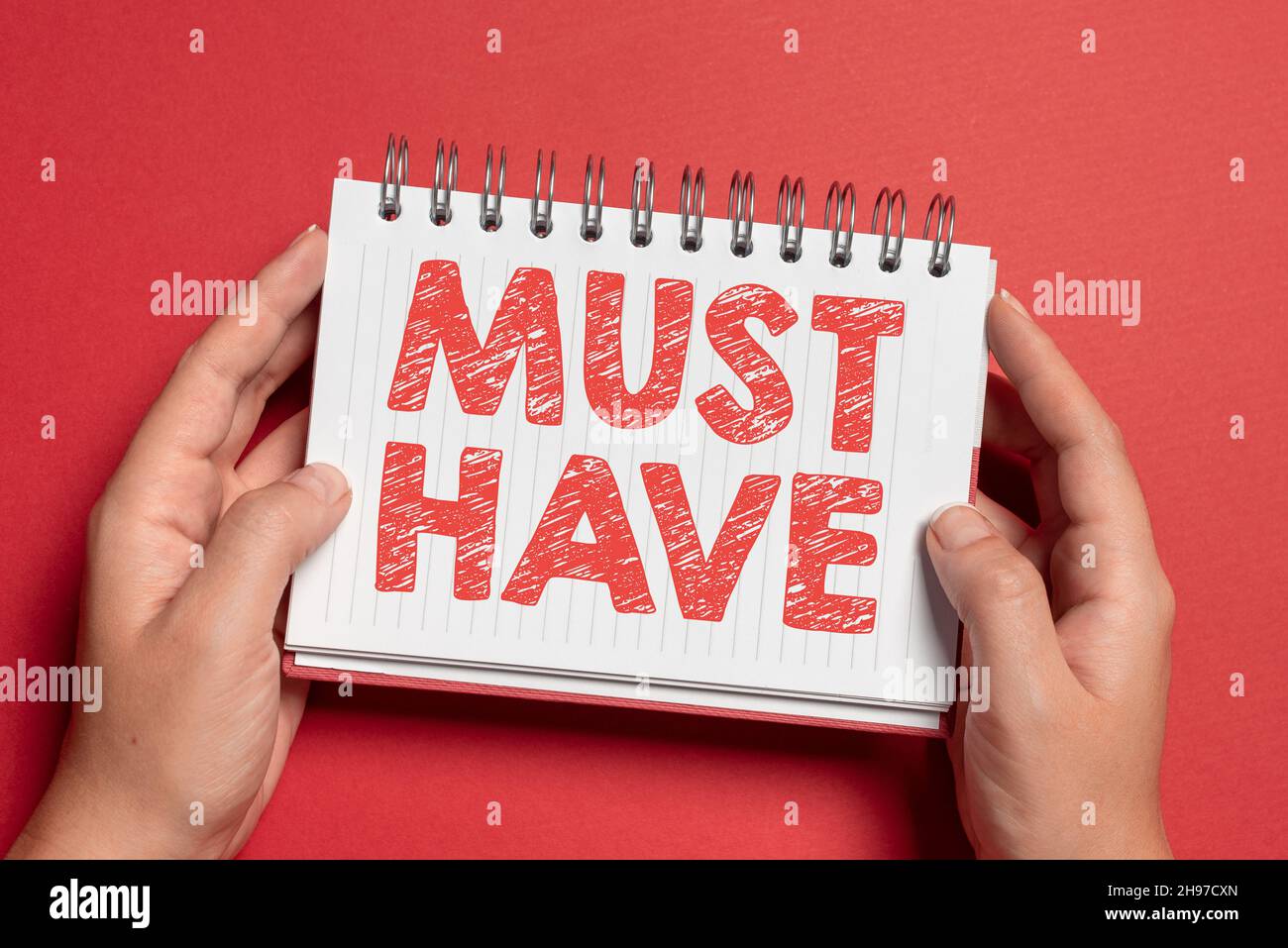 Text sign showing Must Have. Conceptual photo something modern that ...