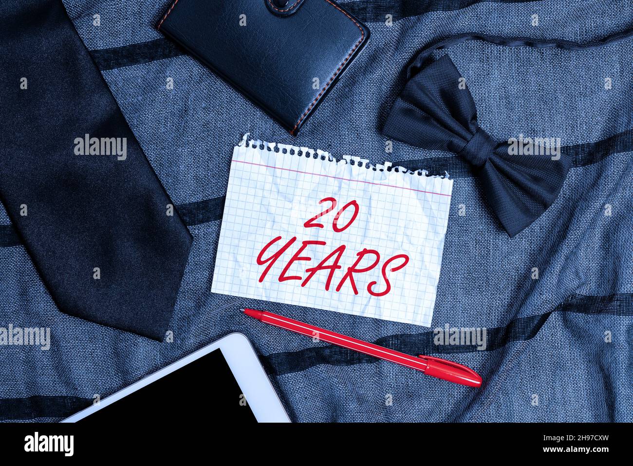 Text showing inspiration 20 Years. Business idea Remembering or ...