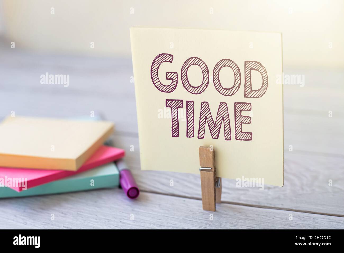 Conceptual display Good Time. Internet Concept the right moment to do ...