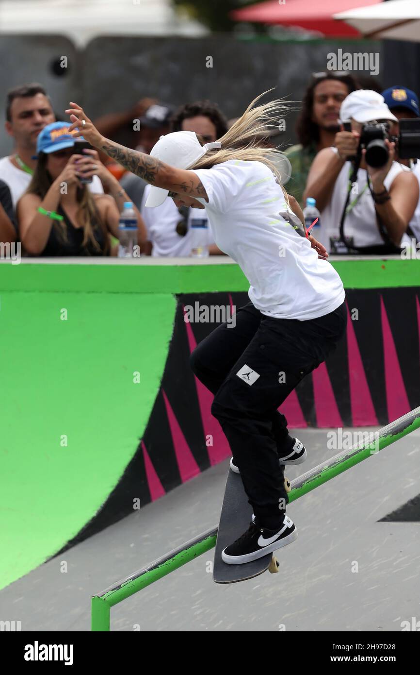 Rio de Janeiro, Brazil. 4th Dec, 2021. Pamela Rosa competes at the ...
