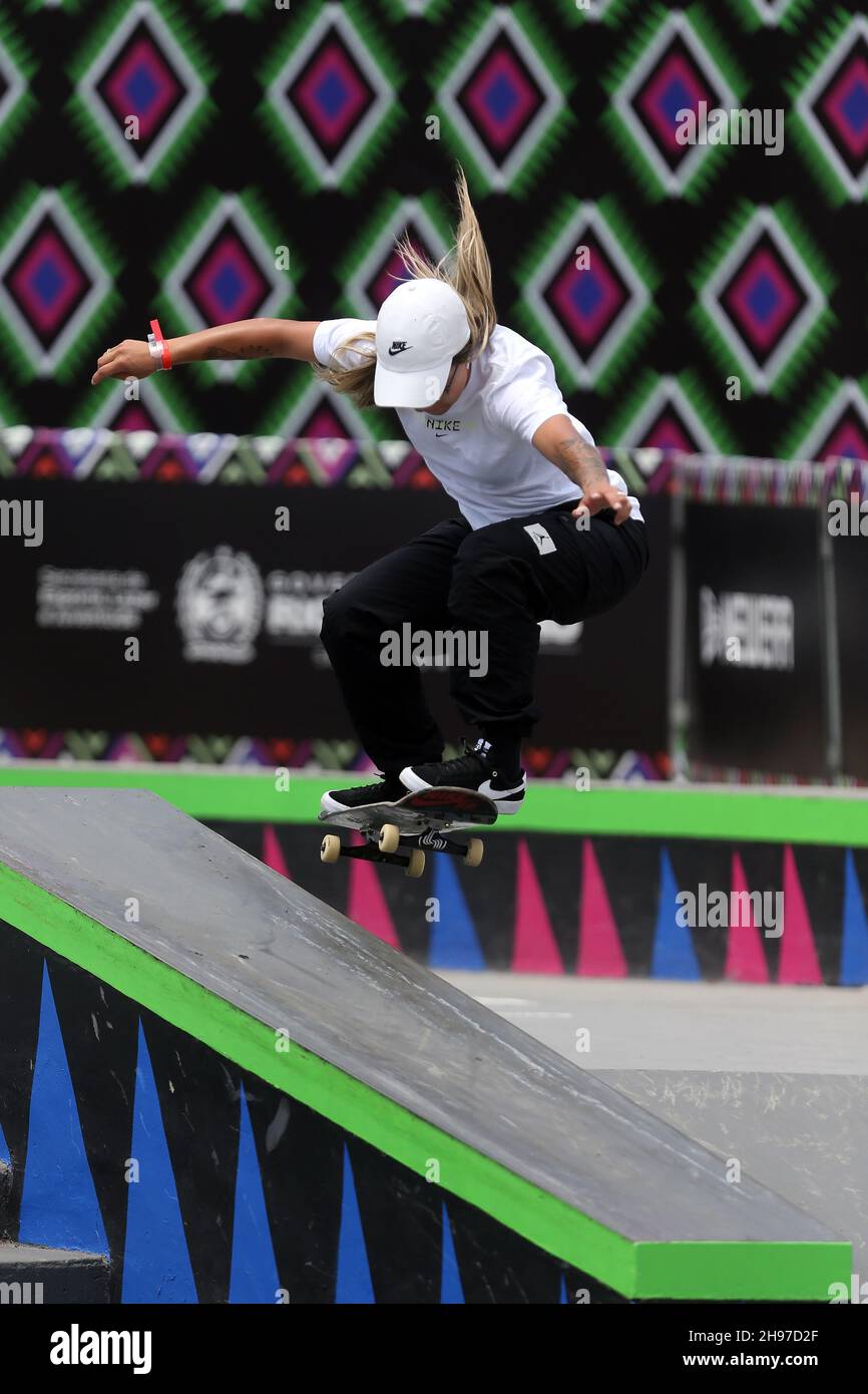 Rio de Janeiro, Brazil. 4th Dec, 2021. Pamela Rosa competes at the ...