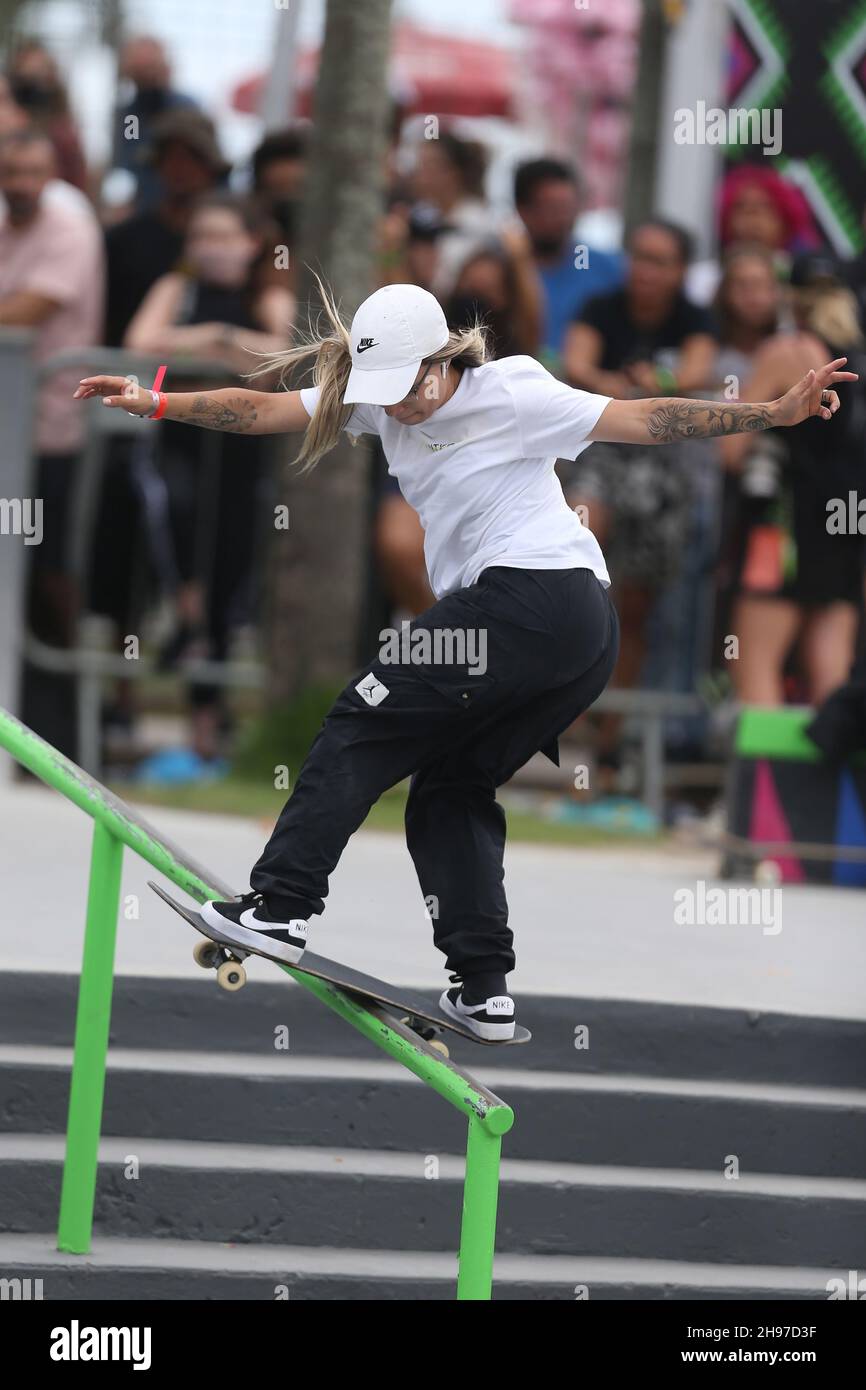 Rio de Janeiro, Brazil. 4th Dec, 2021. Pamela Rosa competes at the ...
