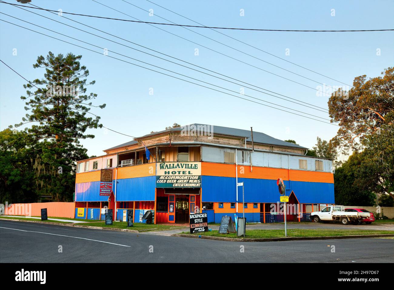 Wallaville Hotel on Mill Street Wallaville Queensland Australia Stock ...