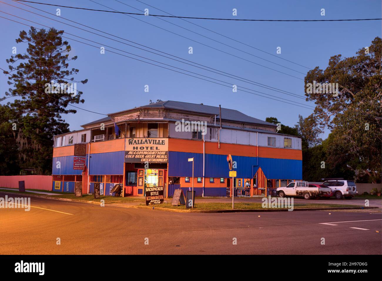 Wallaville Hotel on Mill Street Wallaville Queensland Australia Stock ...