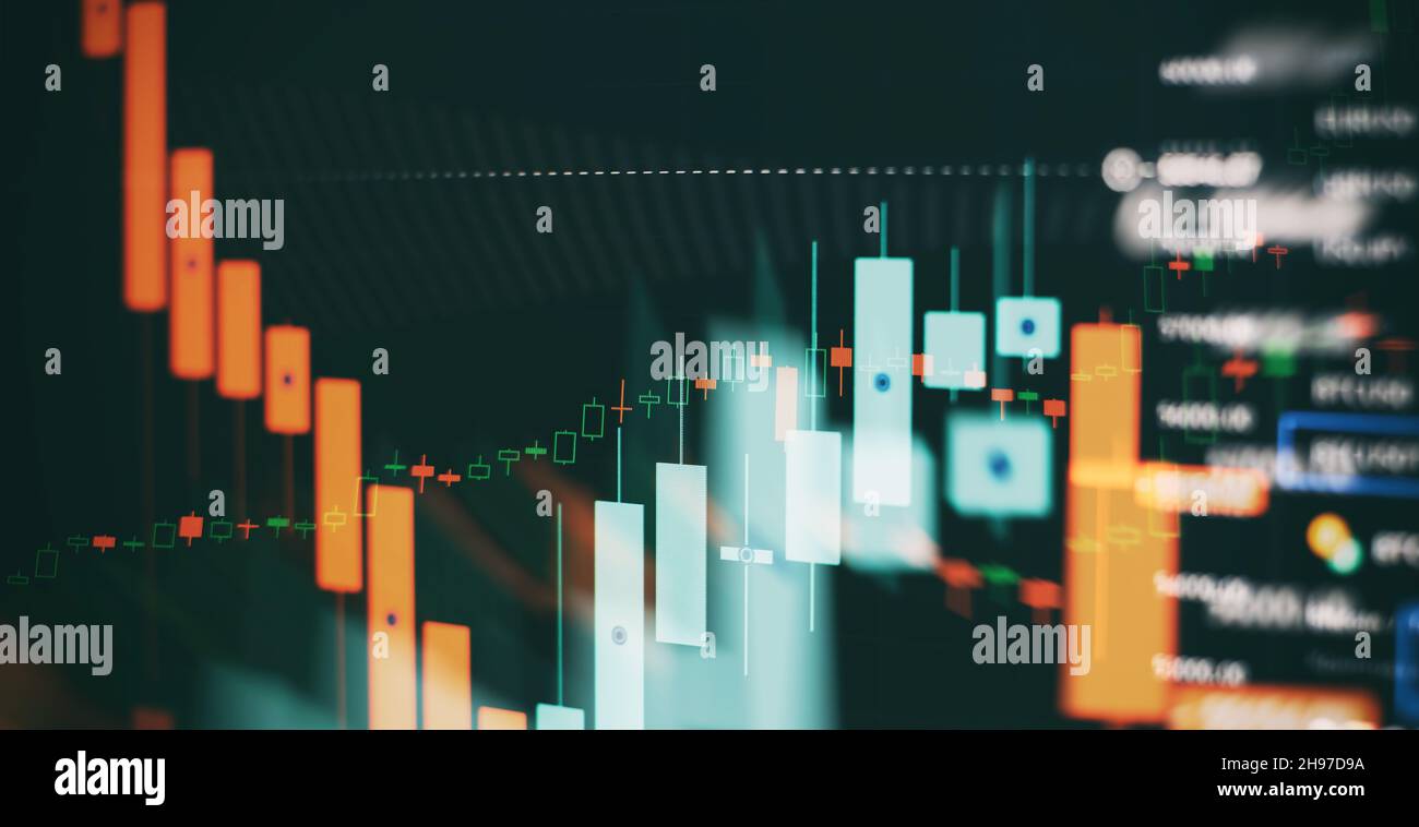 Bar graph financial figures hi-res stock photography and images - Alamy