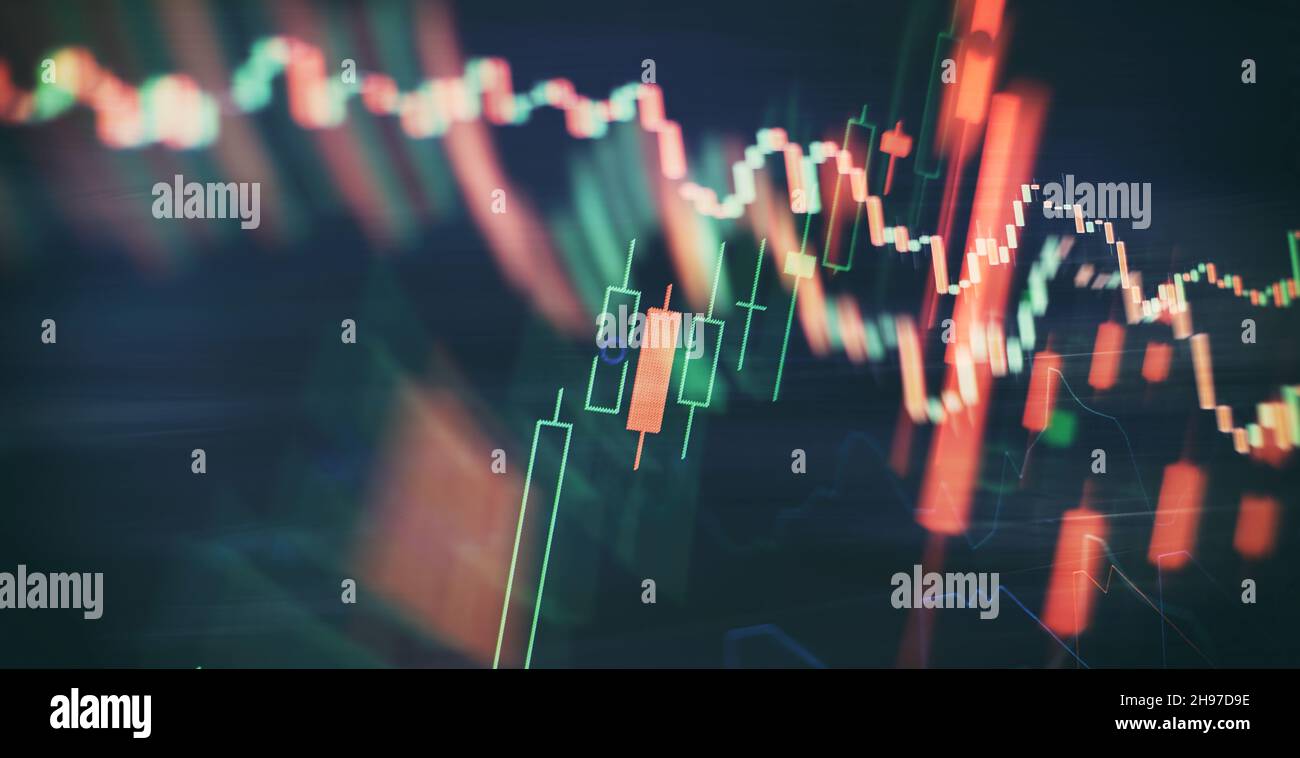 Stock or business market analysis concept. Business financial or stock ...