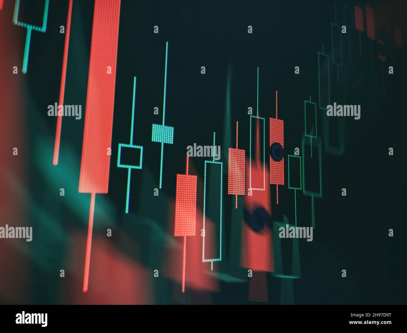 Stock or business market analysis concept. Business financial or stock ...