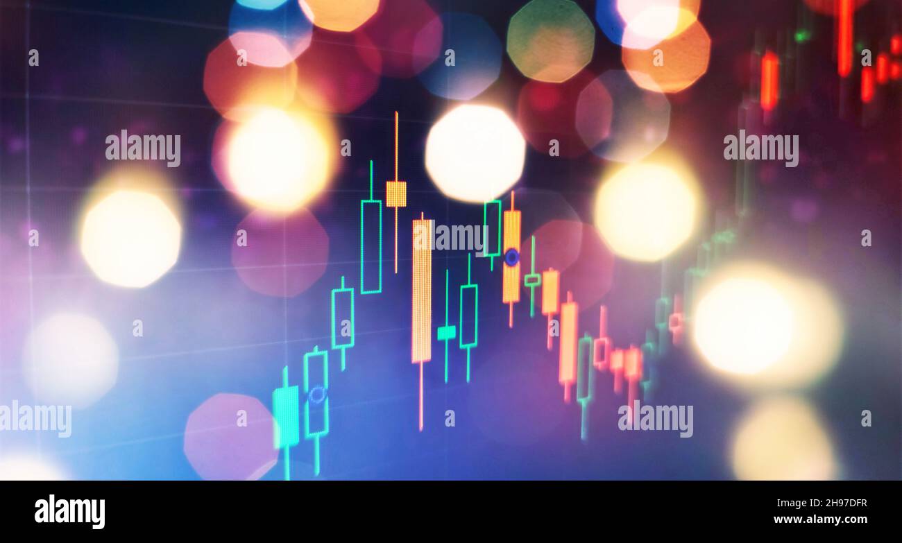 Bar graphs, Diagrams, financial figures. Forex chart. Finance data ...