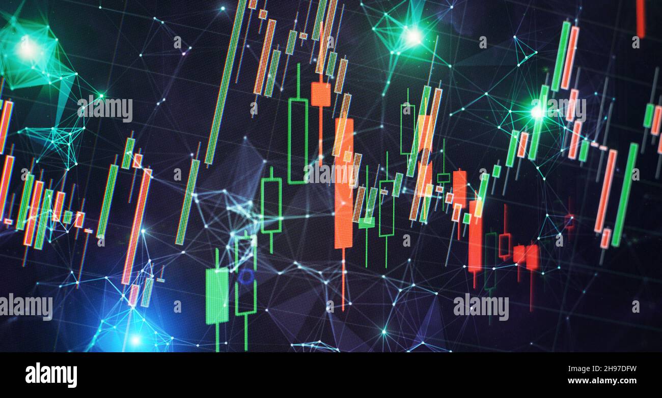 Business and finance strategy. Data analytics for stock market ...