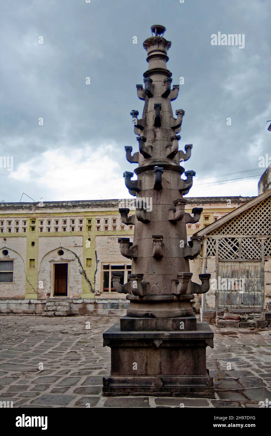 Deepmala in Sri Rama temple at Phaltan Stock Photo - Alamy