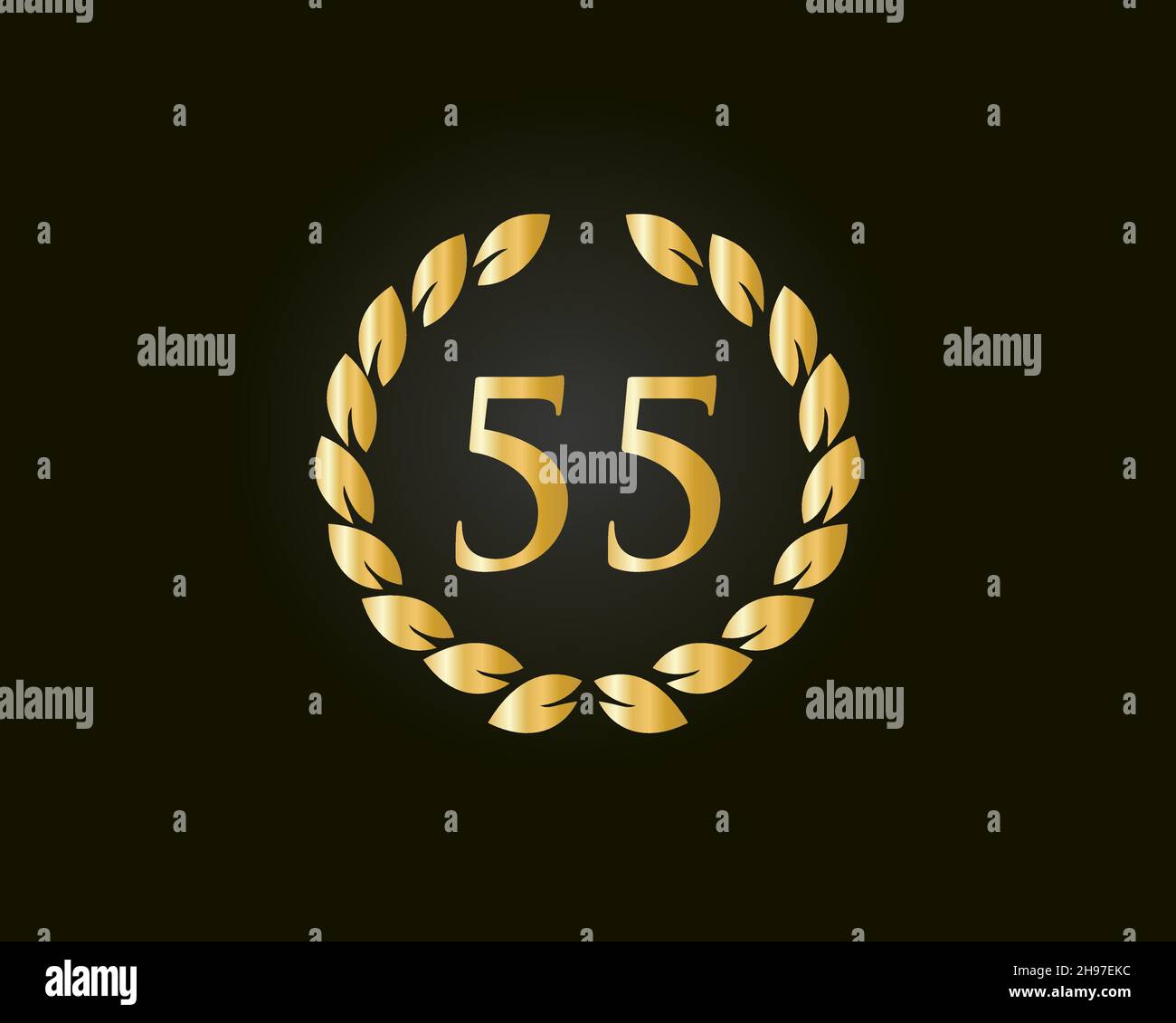 55th Years Anniversary Ring Logo Template. 55th Years Anniversary Logo ...