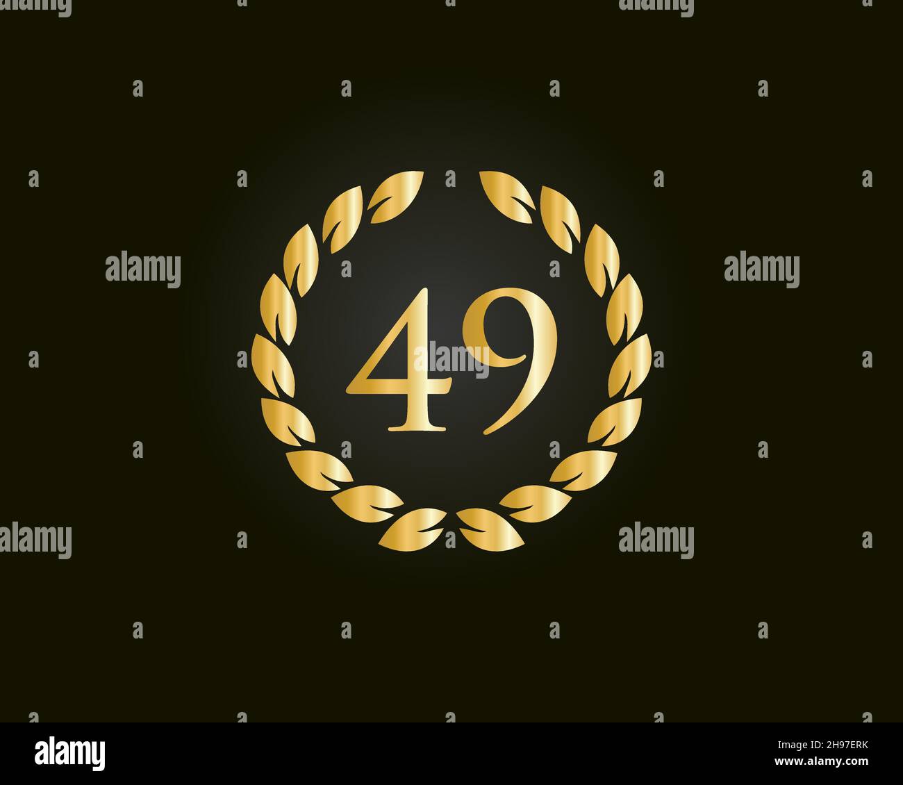 49 years birthday logo hi-res stock photography and images - Alamy