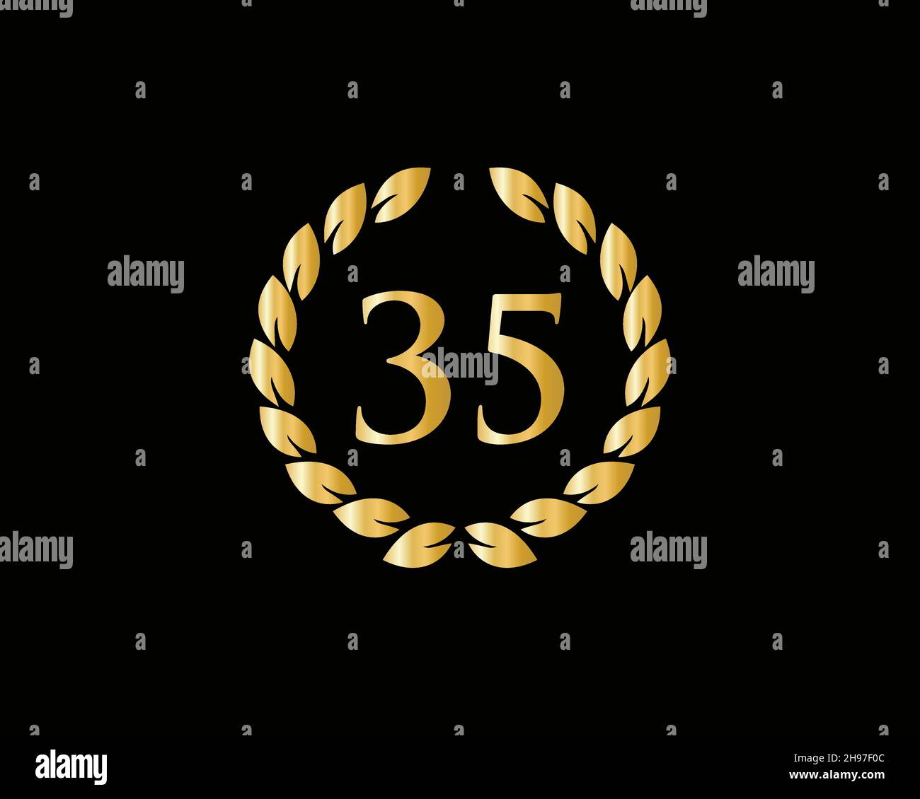 35 birthday logo hi-res stock photography and images - Alamy