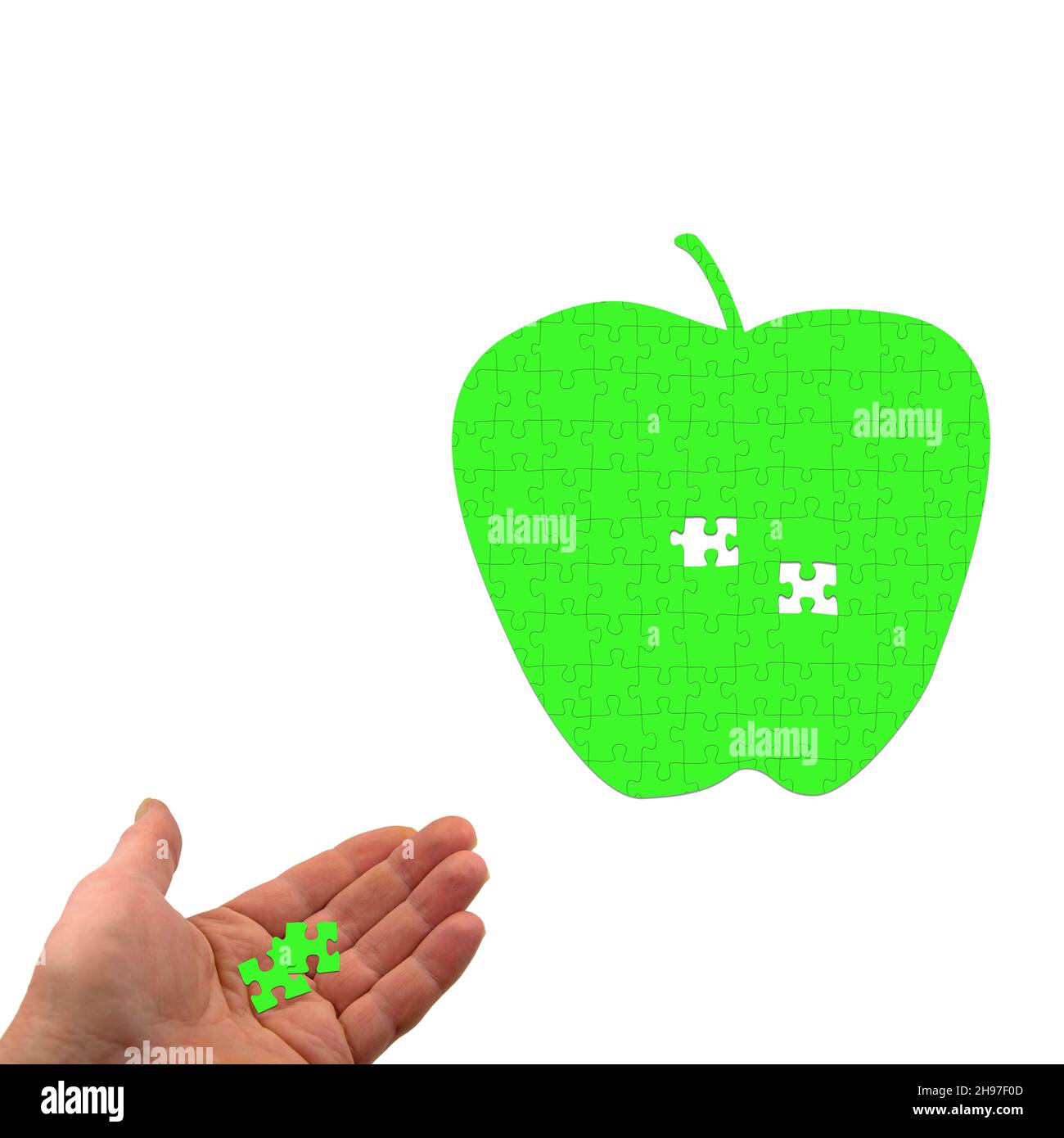 Health puzzle concept 3d illustration hi-res stock photography and images - Alamy