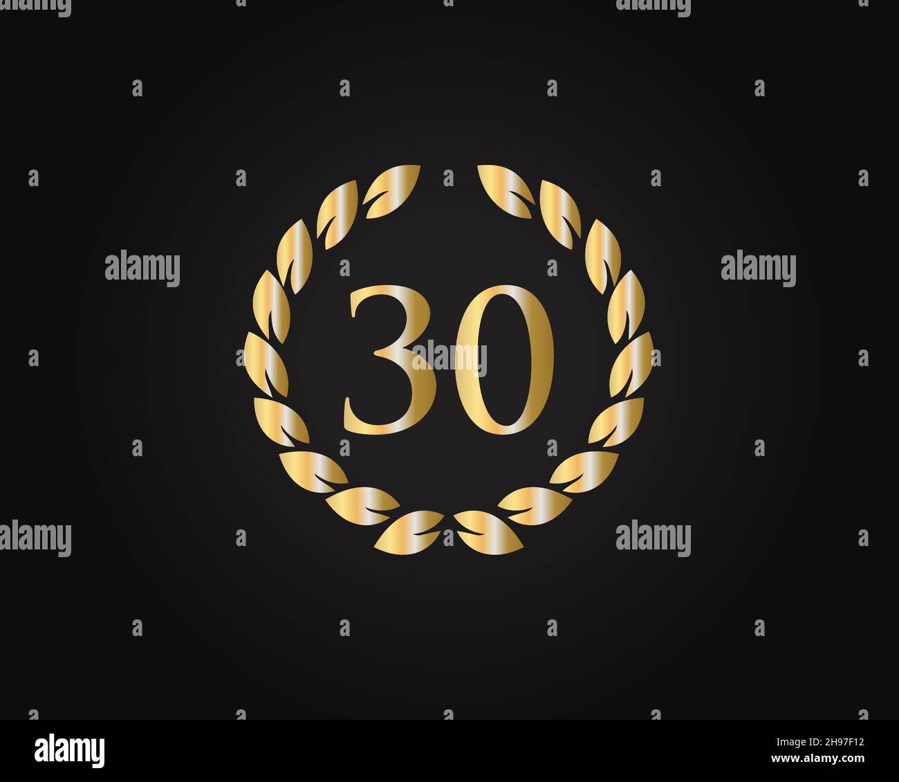 Happy 30th birthday black Stock Vector Images - Alamy