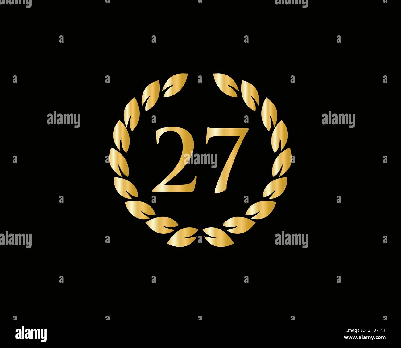 27th anniversary celebration Stock Vector Images - Alamy