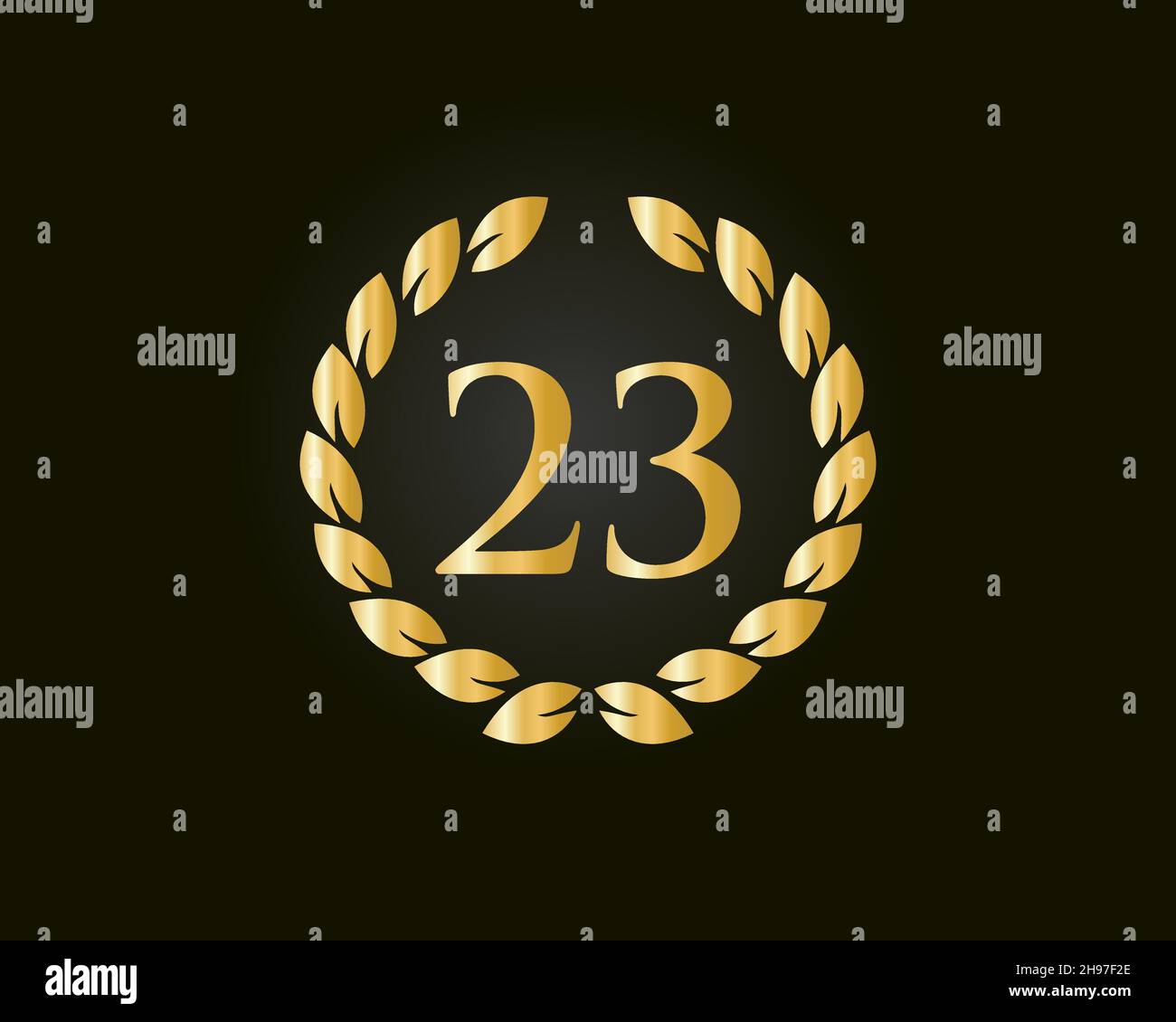 23 years birthday logo hi-res stock photography and images - Alamy
