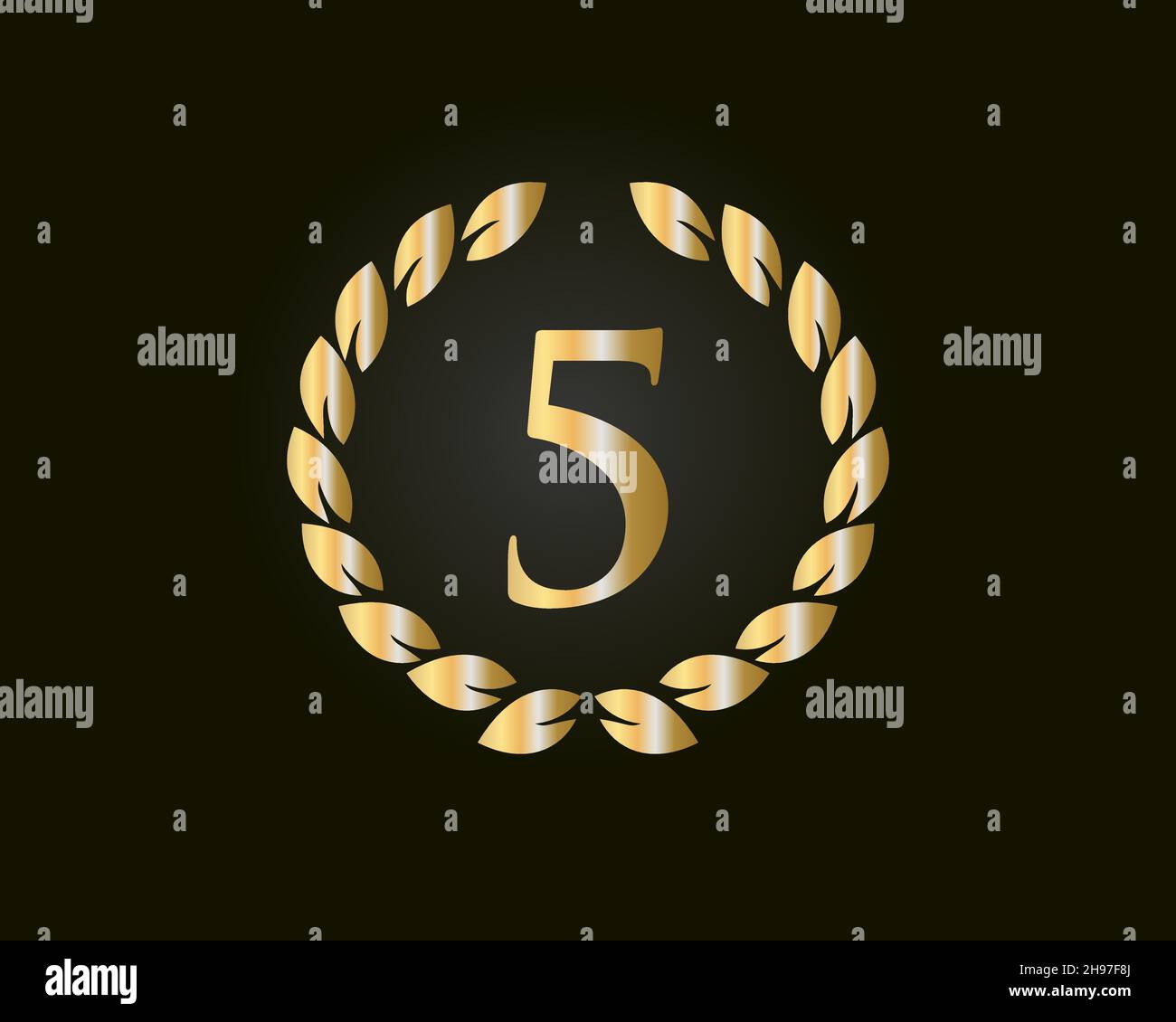 5th Year Anniversary Vector Template Design. 5th Years Anniversary Logo ...
