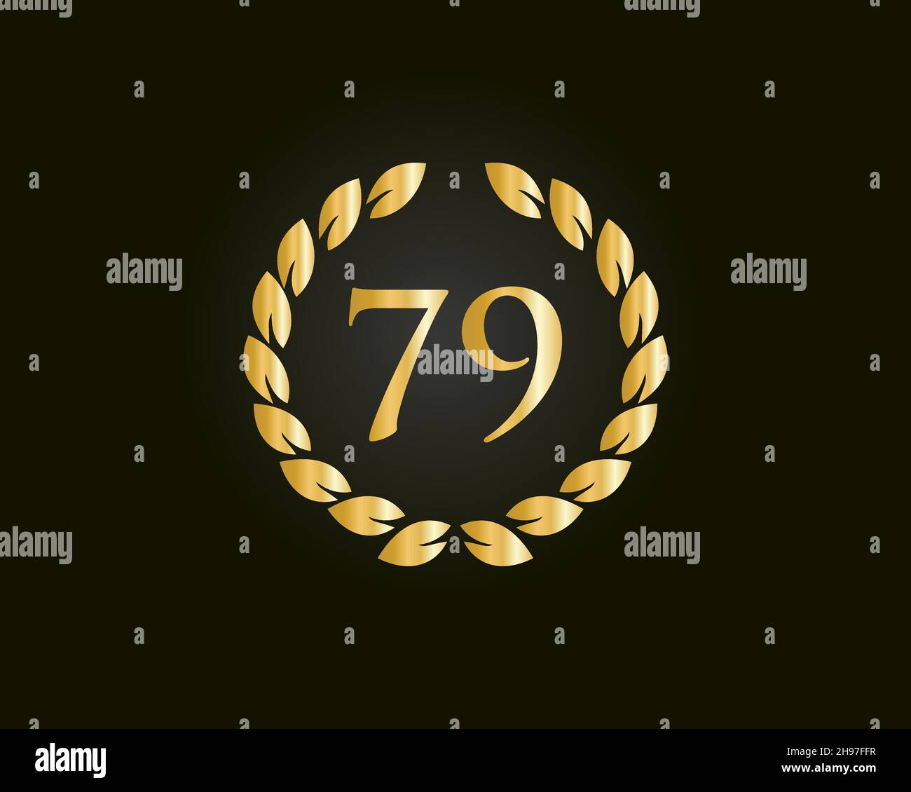 79 years birthday logo hi-res stock photography and images - Alamy